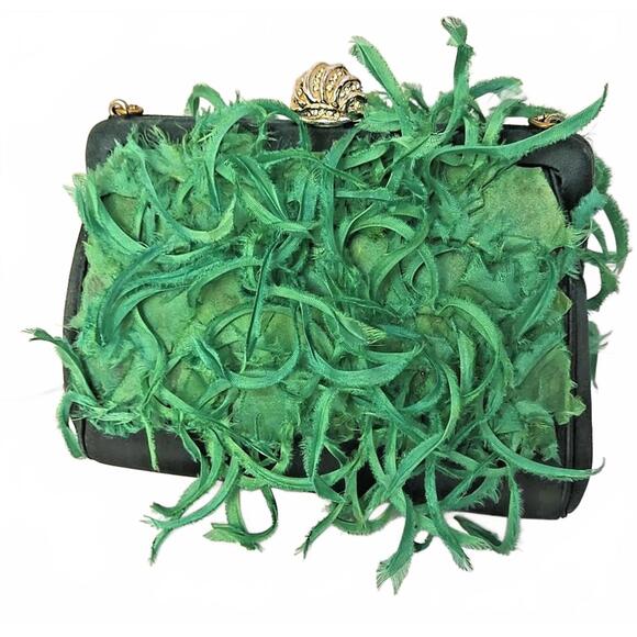 Morris Moskowitz | Bags | Vintage Mm Morris Moskowitz Green Satin ...